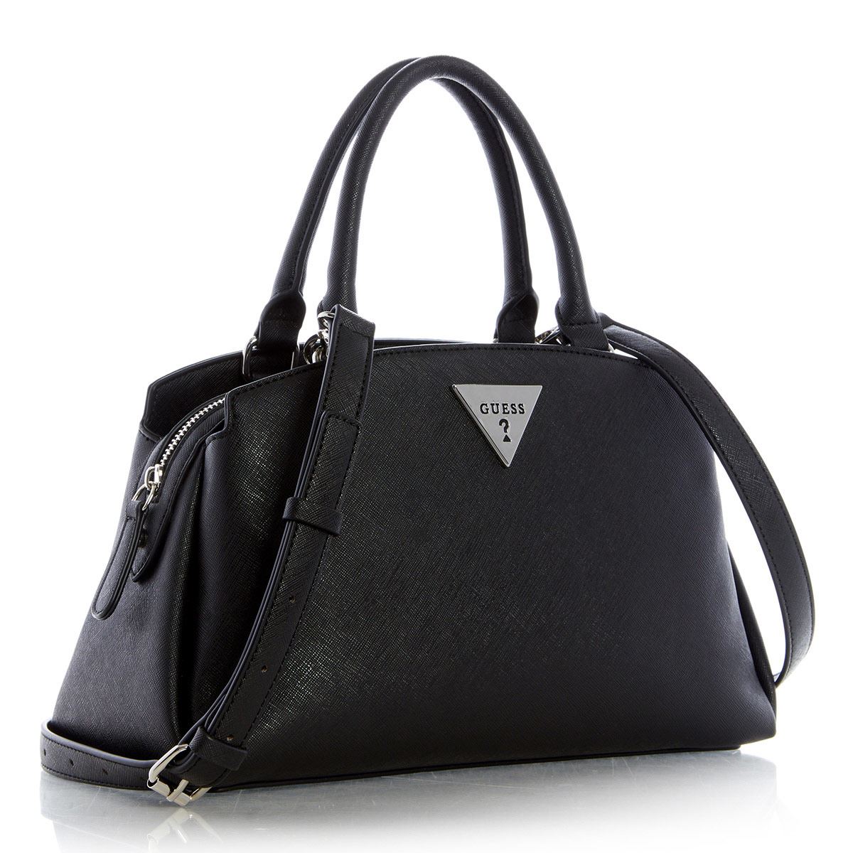 Bolsa Guess Factory tupelo satchel negro sf826605