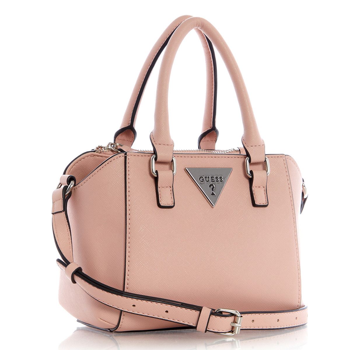 Bolsa Guess Factory tupelo mini satchel rosa claro sf26676