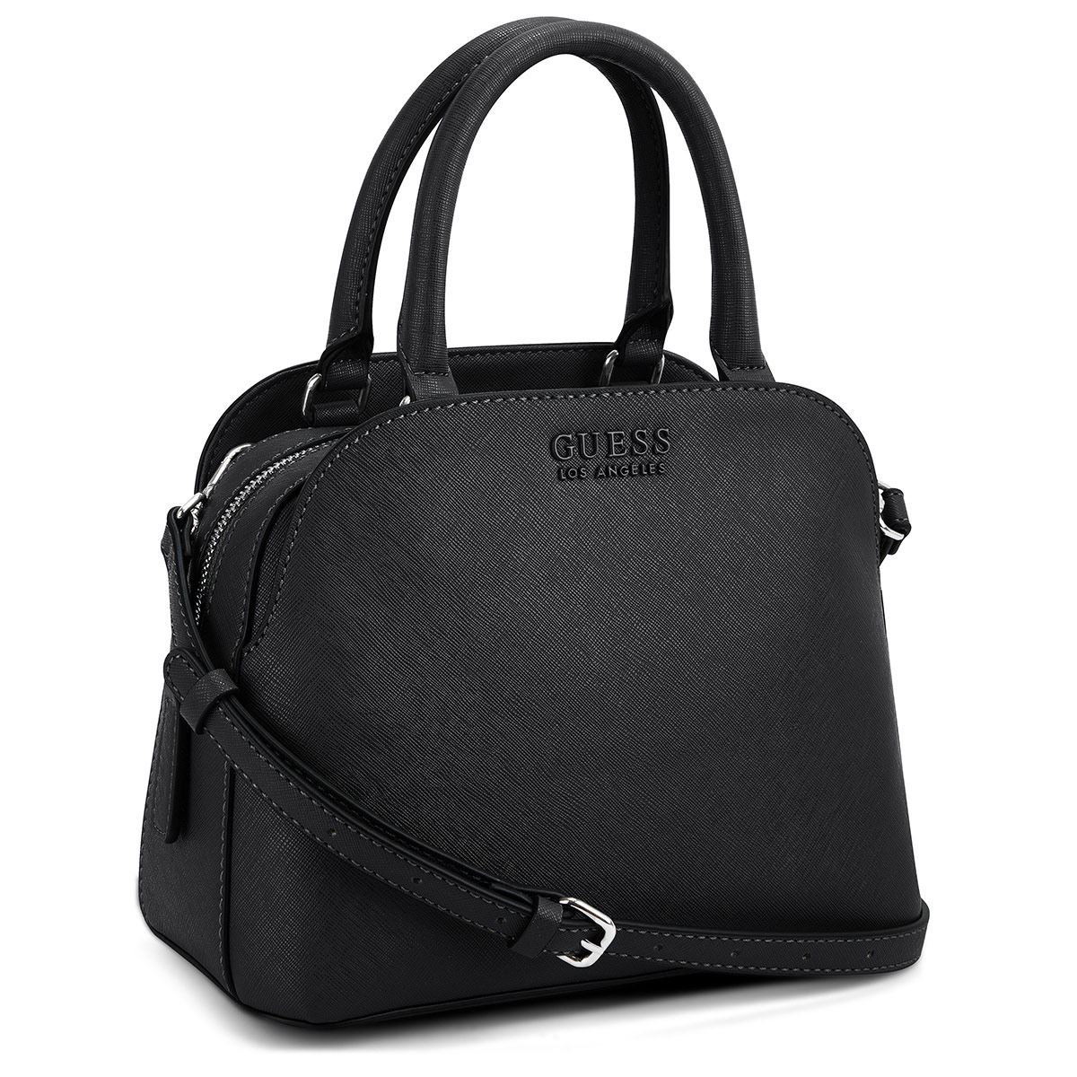 Bolsa GUESS FACTORY estilo Satchel color NEGRO modelo SF860379