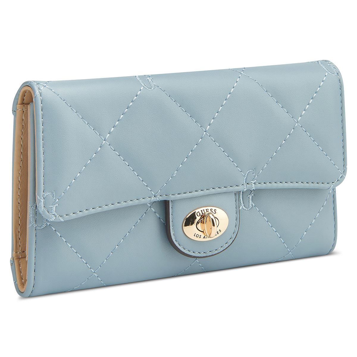 Cartera Clutch Azul Guess Factory para Mujer