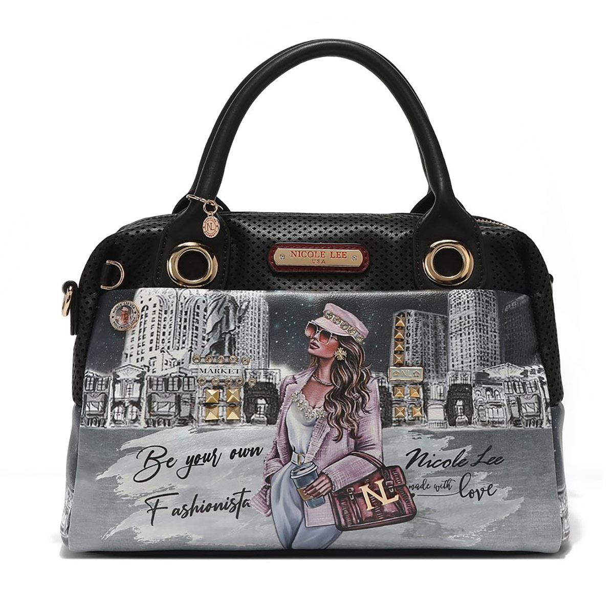 Bolso Tipo Boston Nicole Lee Ss16664 Sara Is Soft But Strong