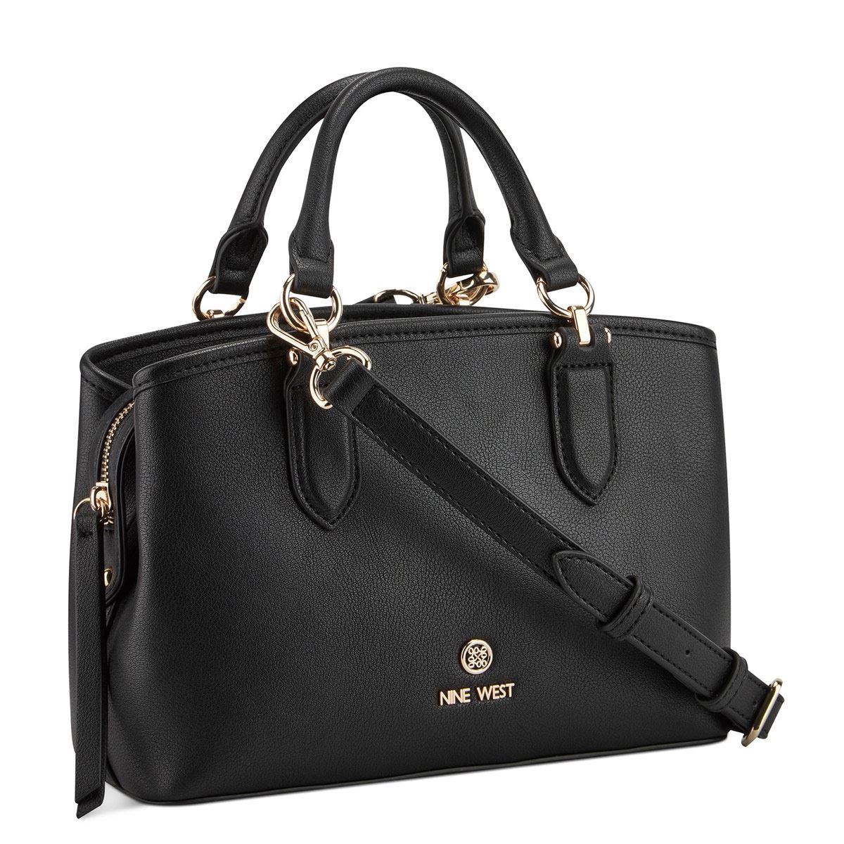 Bolsa satchel color Negro para mujer Nine West