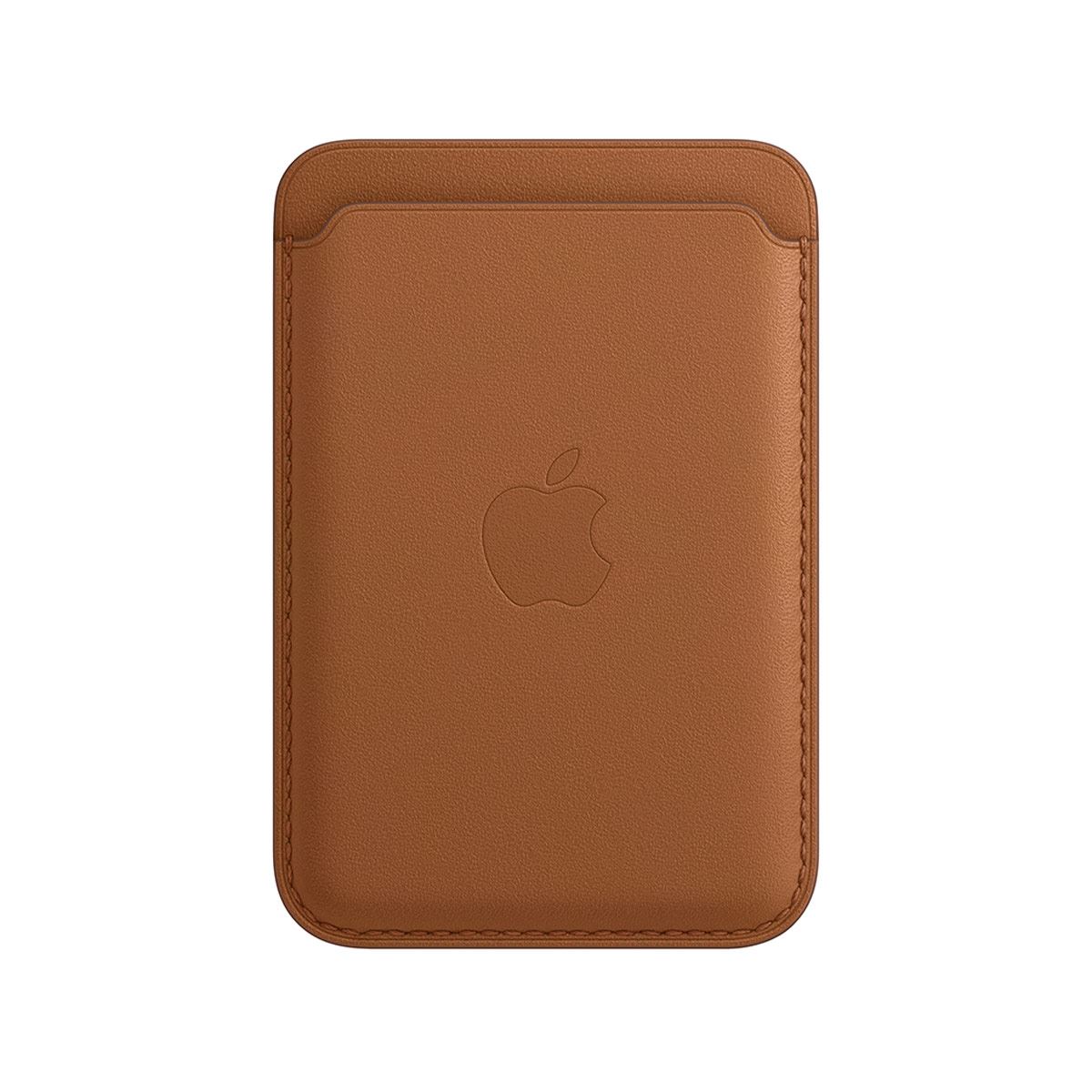 Cartera de Piel Apple con MagSafe para iPhone Color Caramelo