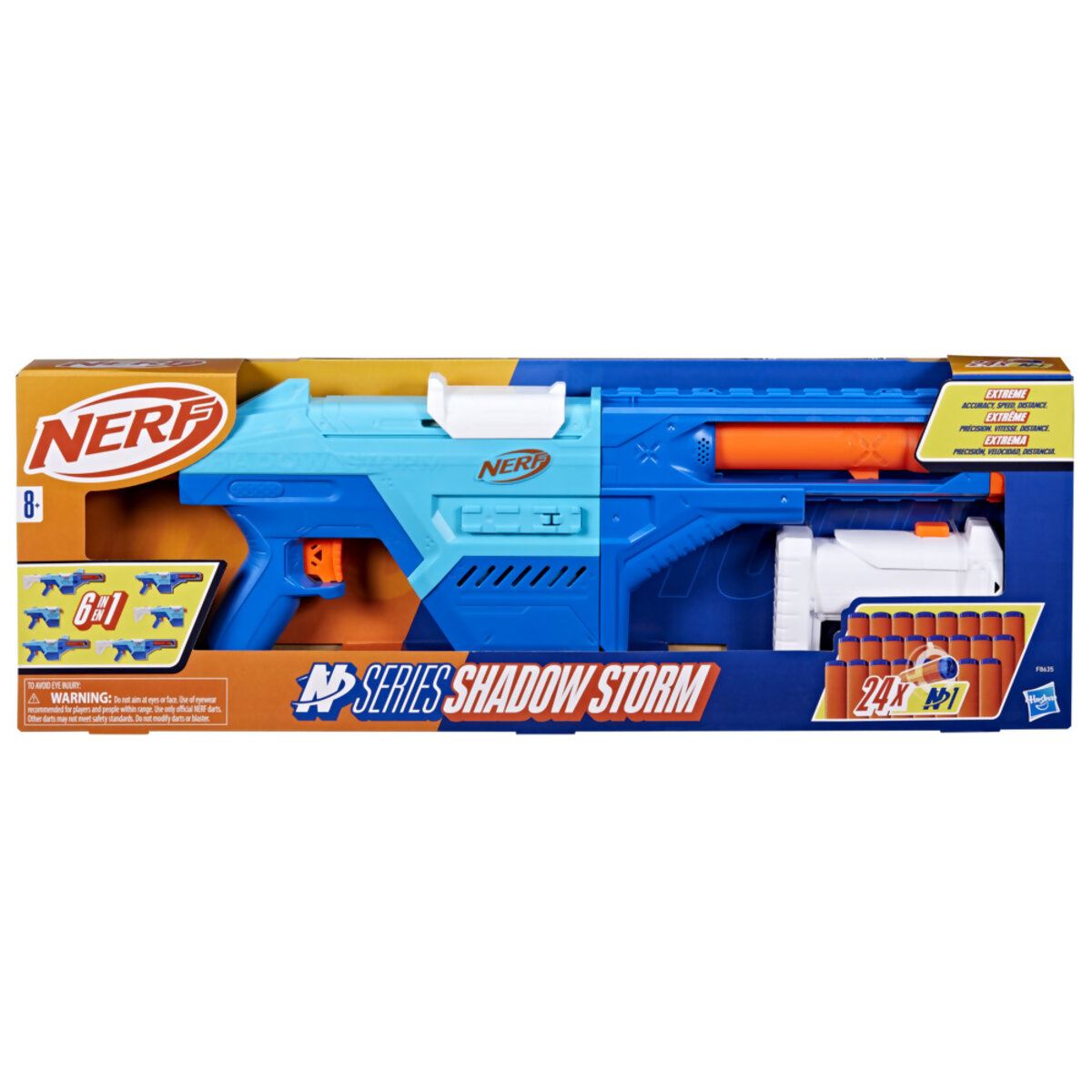 Lanzadardor de Dardos Nerf N Series Shadow Storm de Hasbro