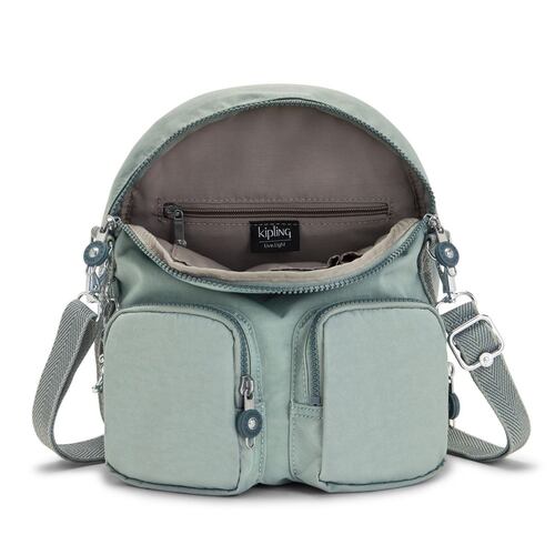 Mochila Kipling color gris modelo K12887V31