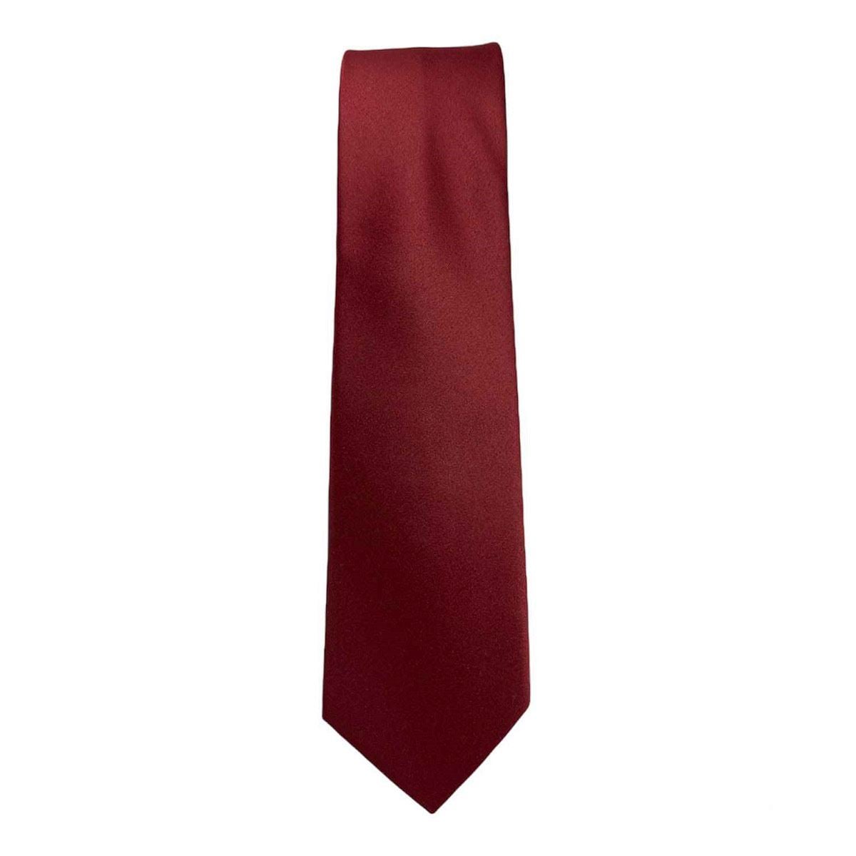 Corbata Satín Carlo Corinto Color Vino para Hombre