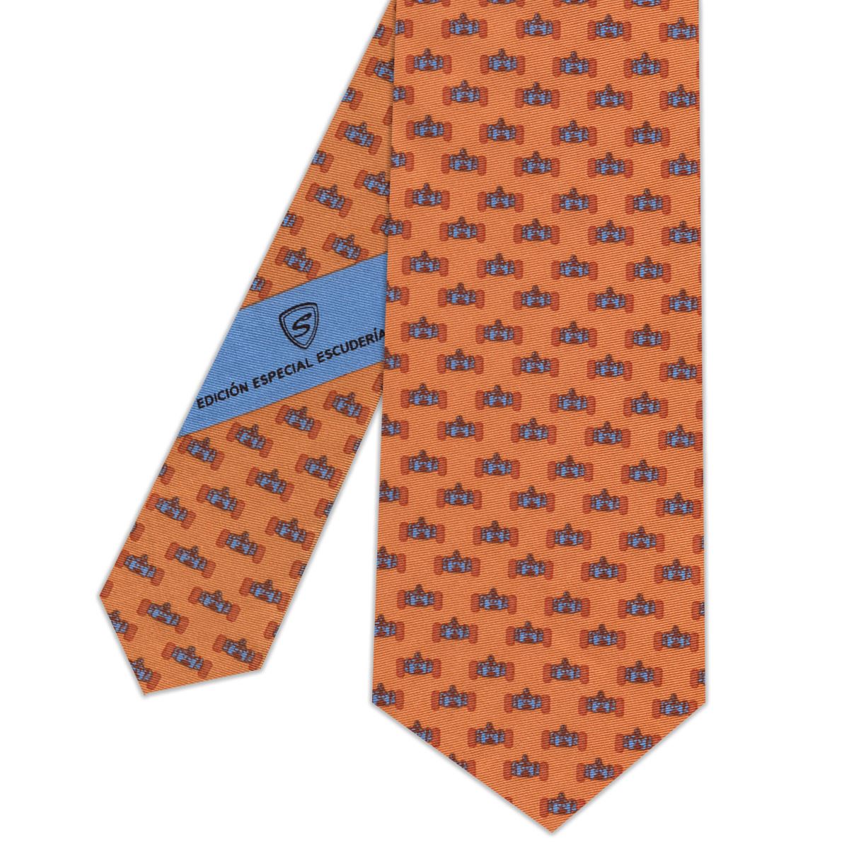 Corbata S Colección Escala Autos 2 Orange