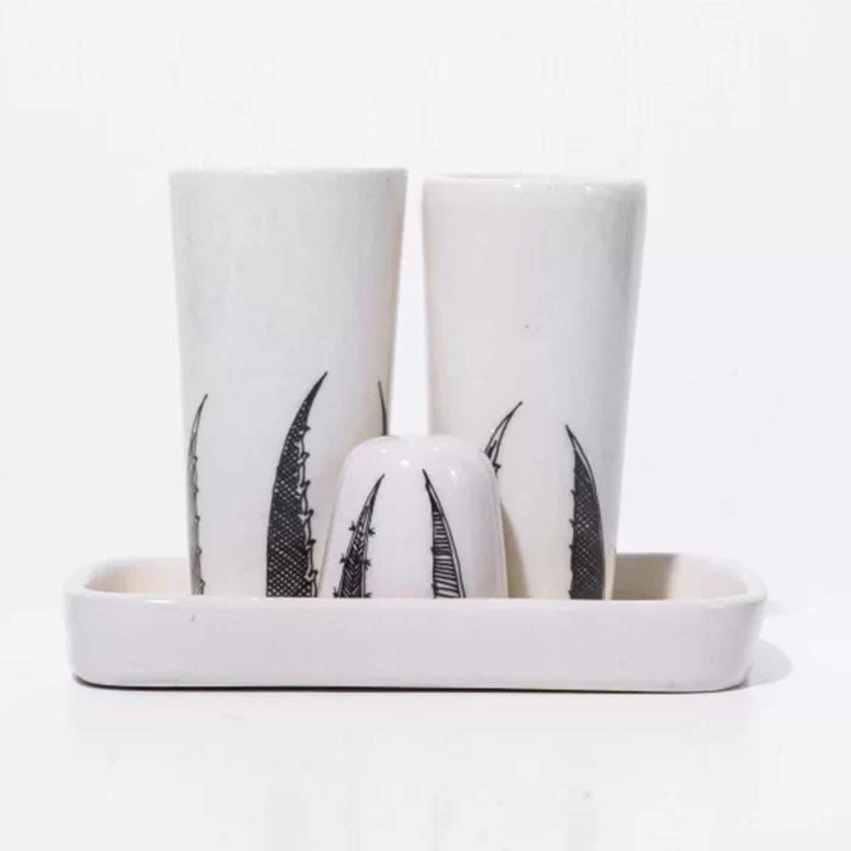 Set Tequilero 2 Vasos y 1 Salero ch