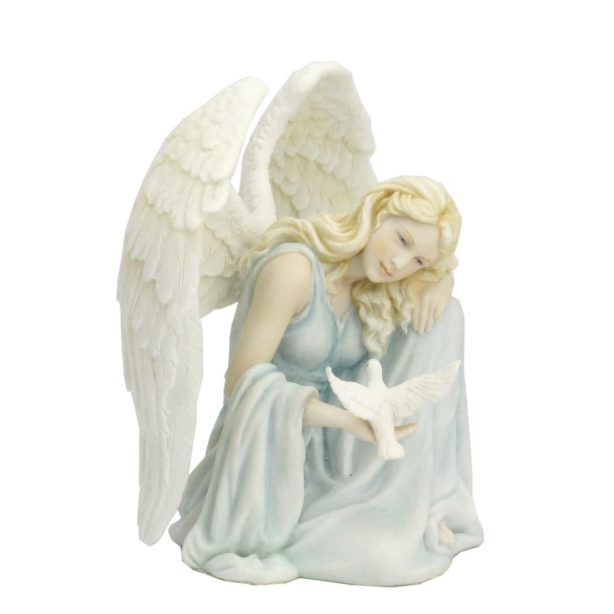 Ángel inclinado en rodilla derecha