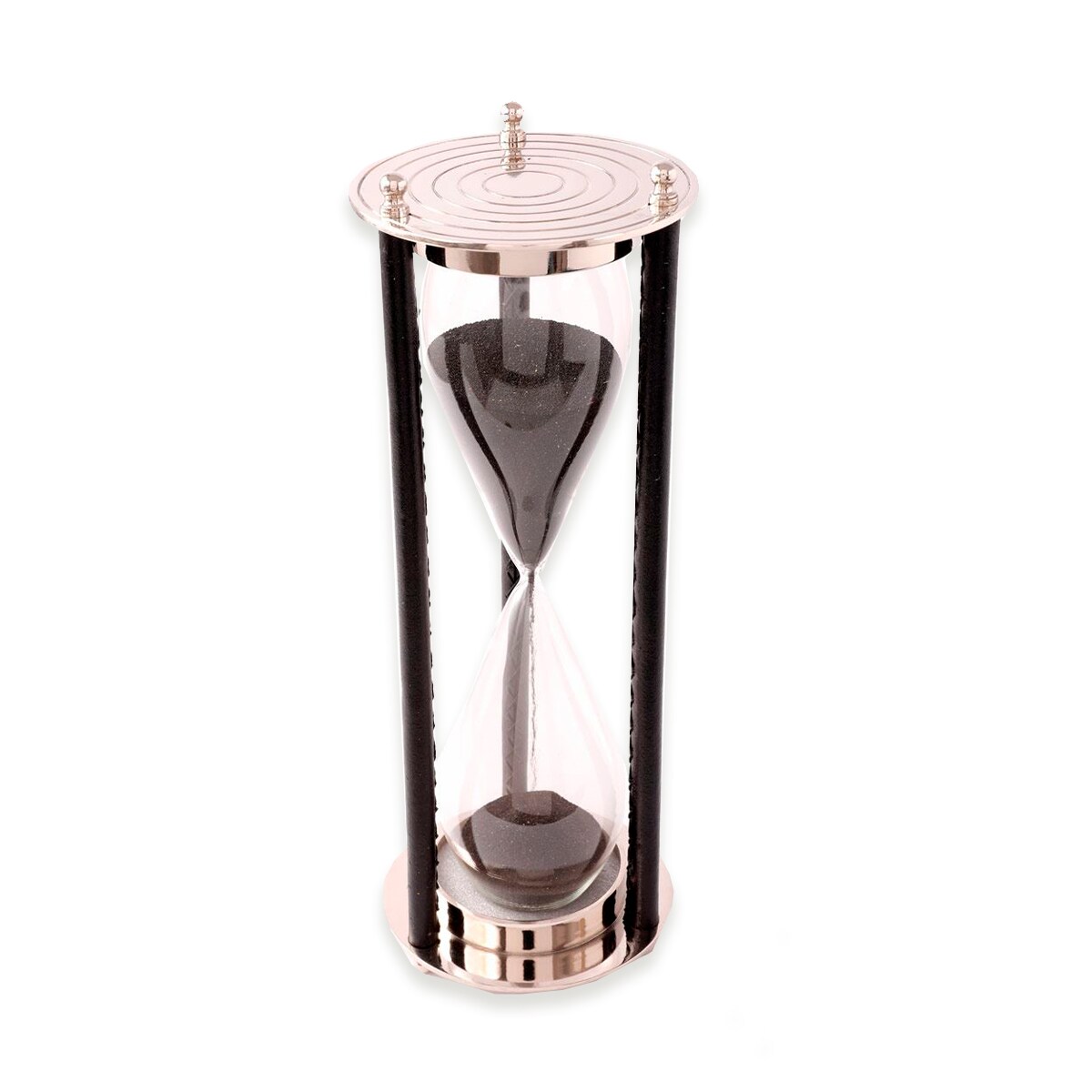 Figura Reloj de Arena Decorativo de Aluminio