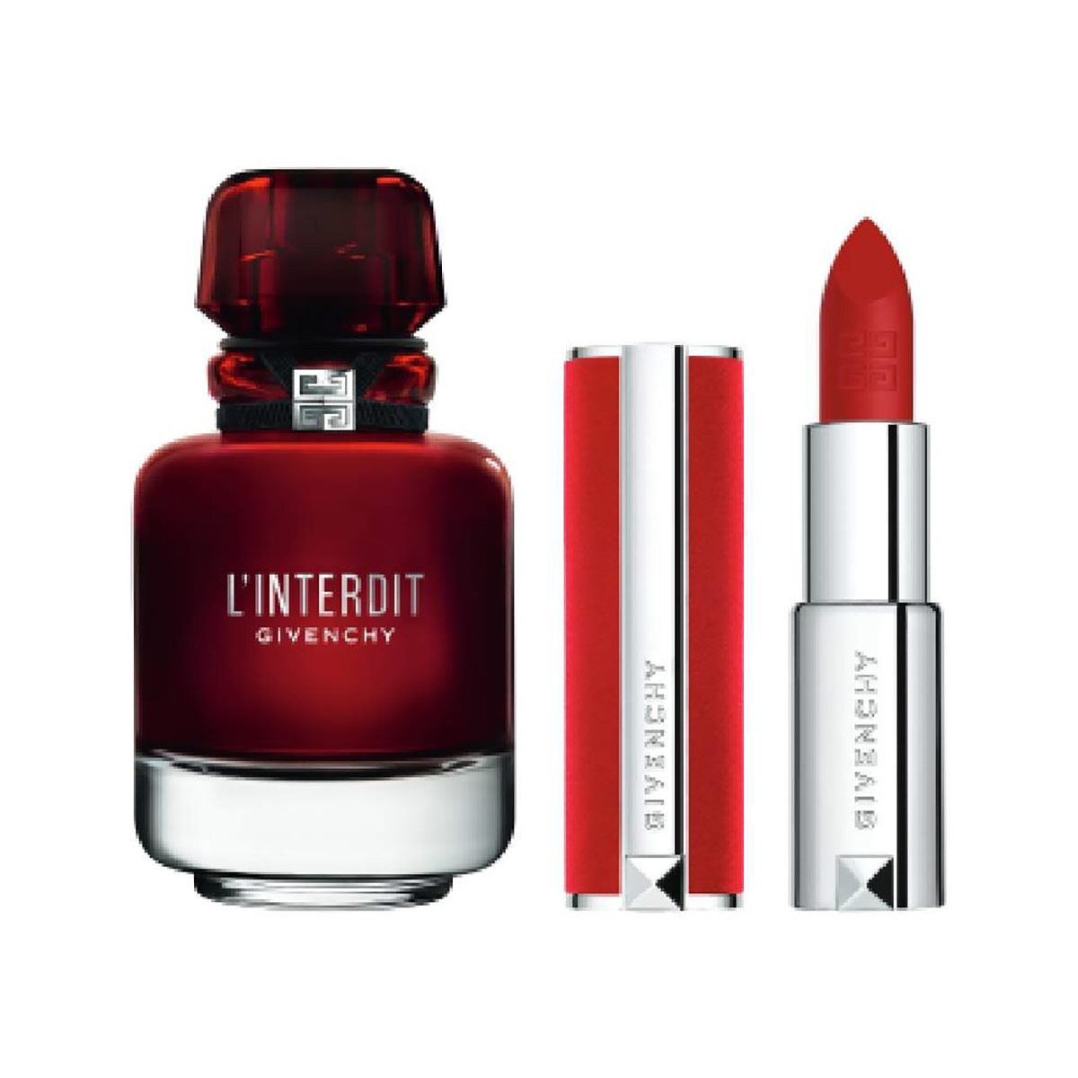 Set fragancia para mujer Givenchy L'Interdit EDP Rouge 50ml + Mini ...