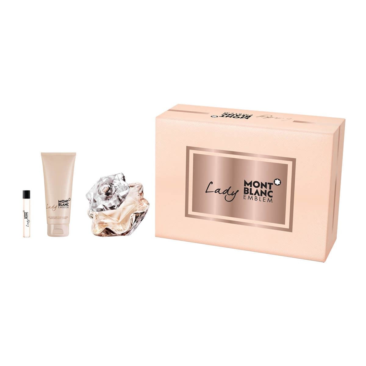 Mont Blanc Set Lady Emblem Edp 75 ml + Rb 7.5 ml + Bl 100 ml