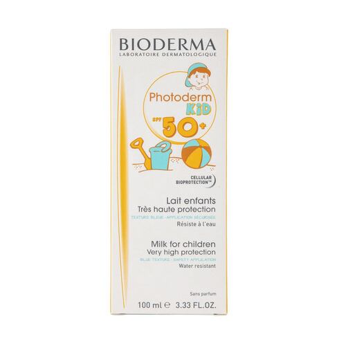 Bioderma Photoderm Kid Leche Protector Solar Para Niños SPF50+, 100 ml