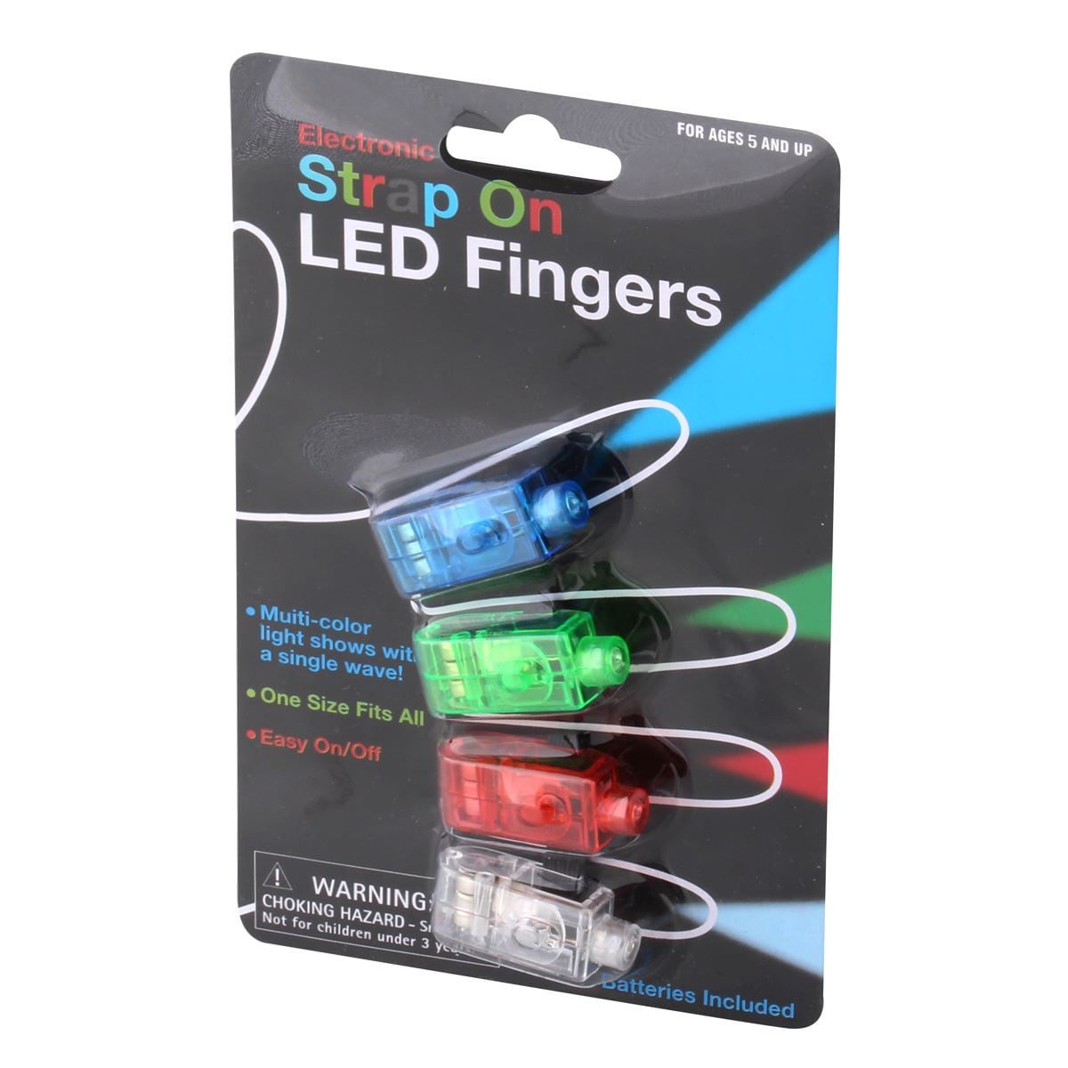 Dedos con luces led de coloresvolt