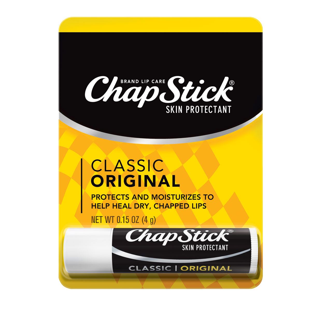Chapstick Línea base Negro/Amarillo 4 g