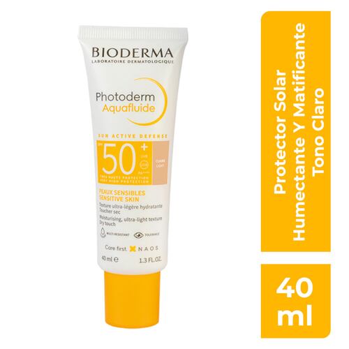 Bioderma Photoderm Aquafluido Toque Seco Claro SPF50+