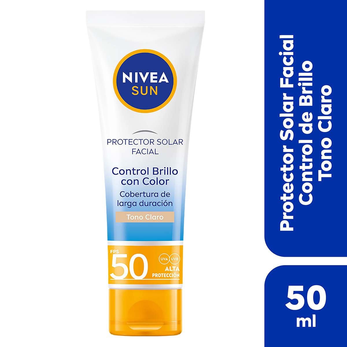 Protector Solar Facial Control Brillo Tono Claro Nivea 50ml