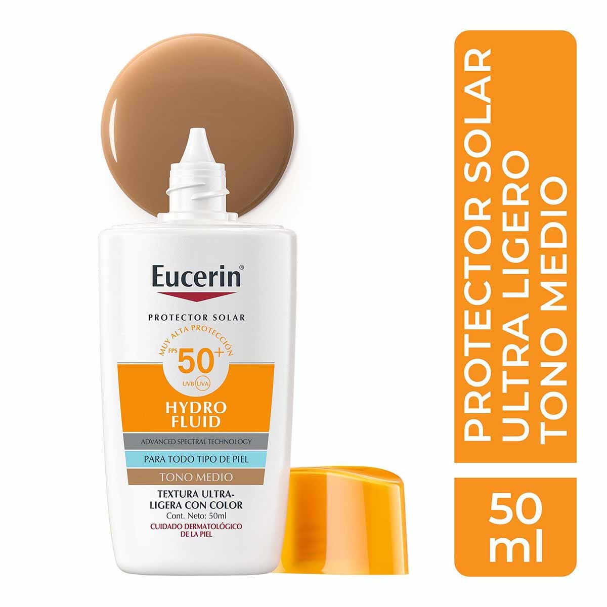 Eucerin Sun Hydrofluid Protector Solar Tono Medio Fps50+