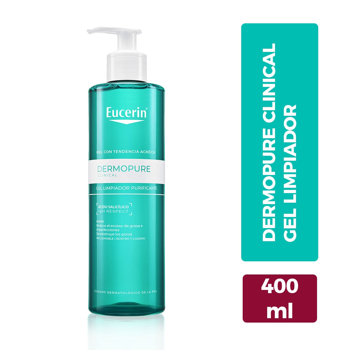 Eucerin Dermopure Gel Limpiador Facial 400 Ml