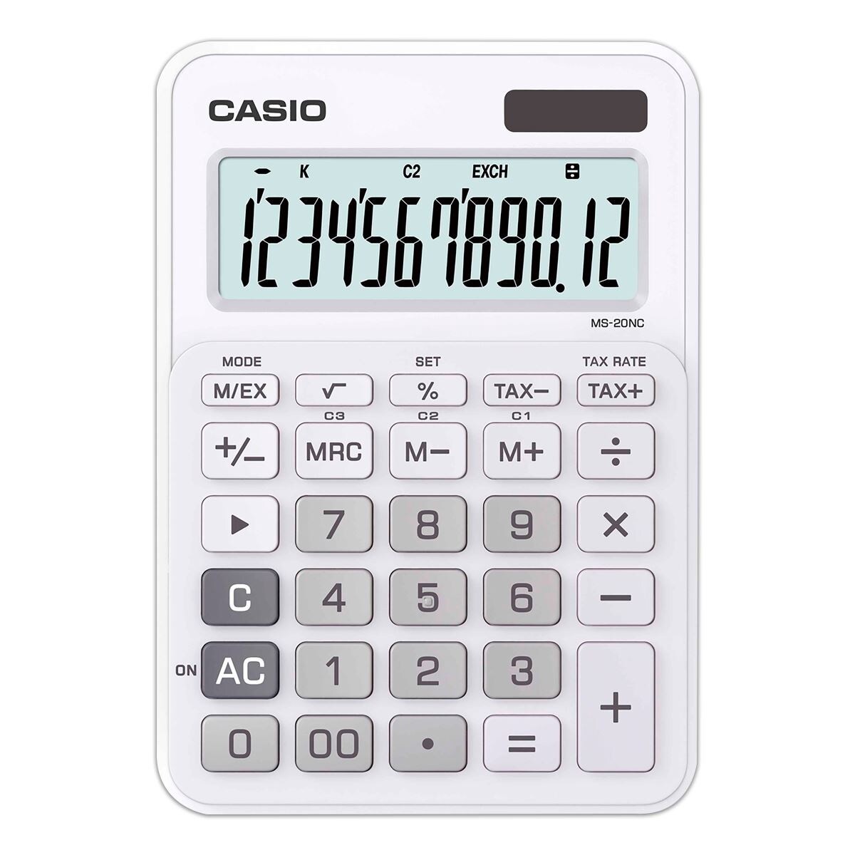 Calculadora Casio Ms-20nc-We-Sdc-Blanca