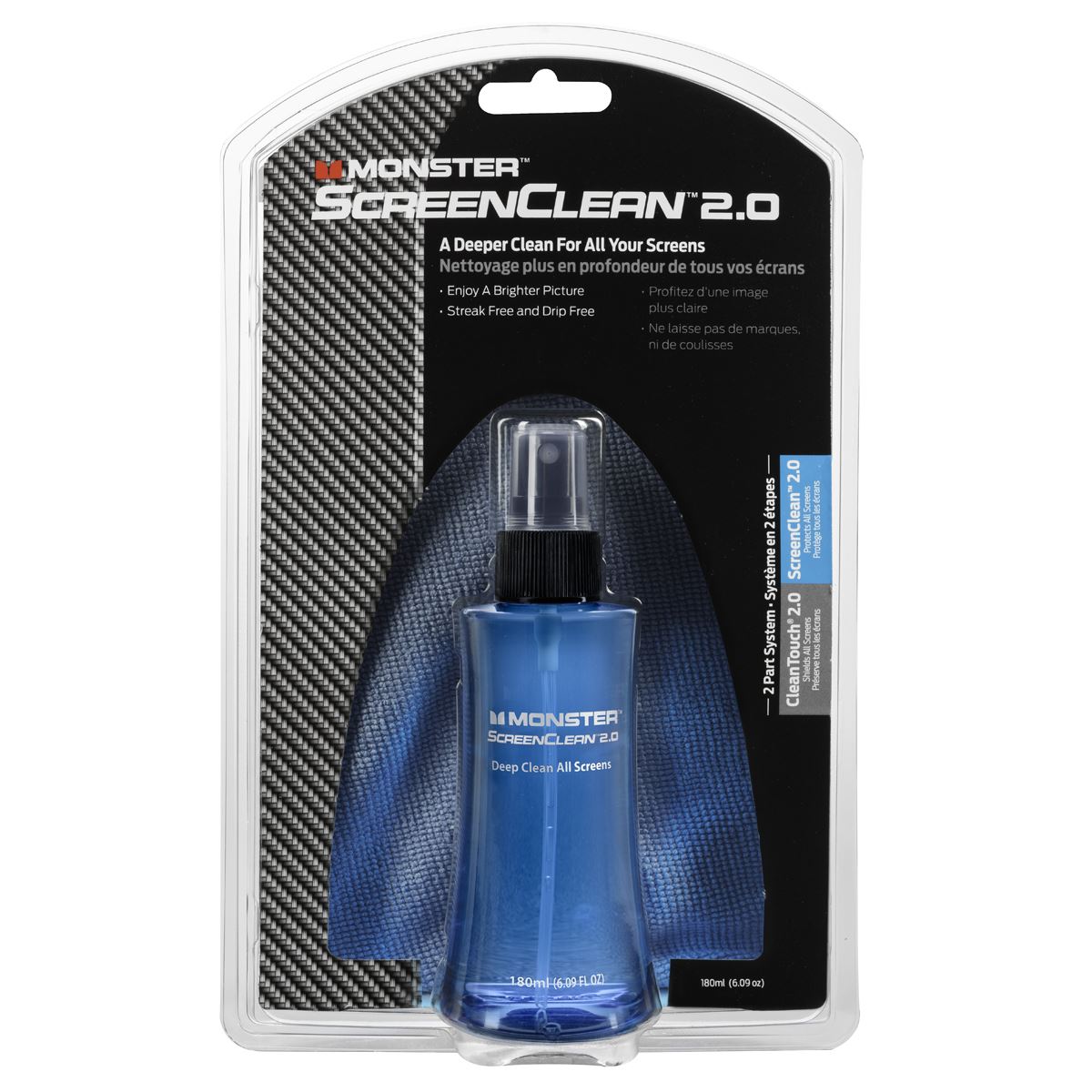 Limpiador Monster 1 Large 180Ml Bottle With Cleaning Cloth