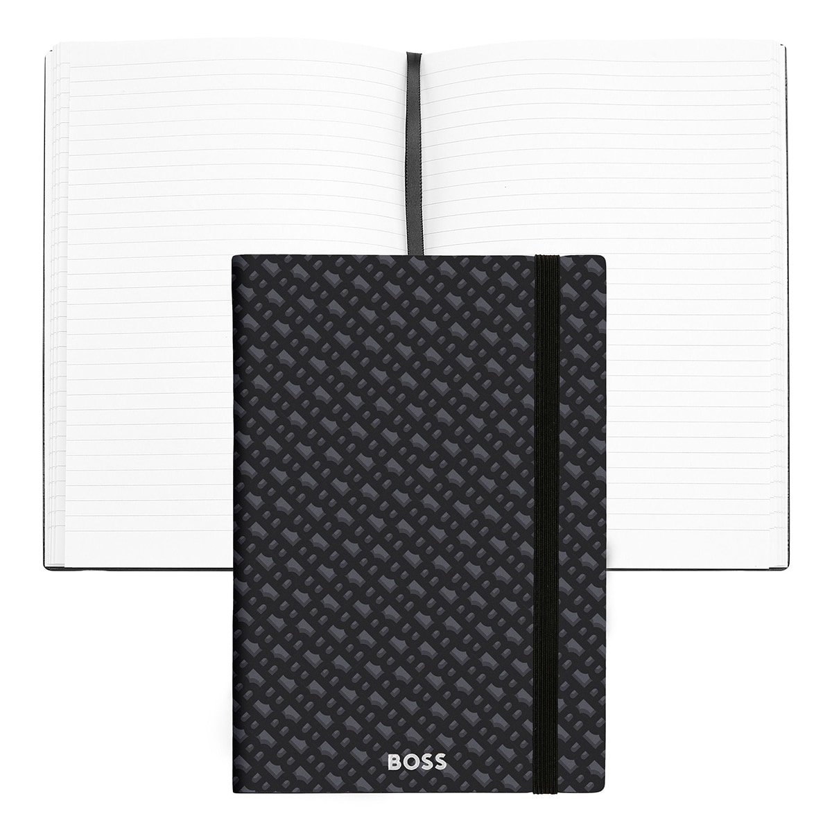 Bloc de Notas A5 Monogram Grey Lined Hugo Boss