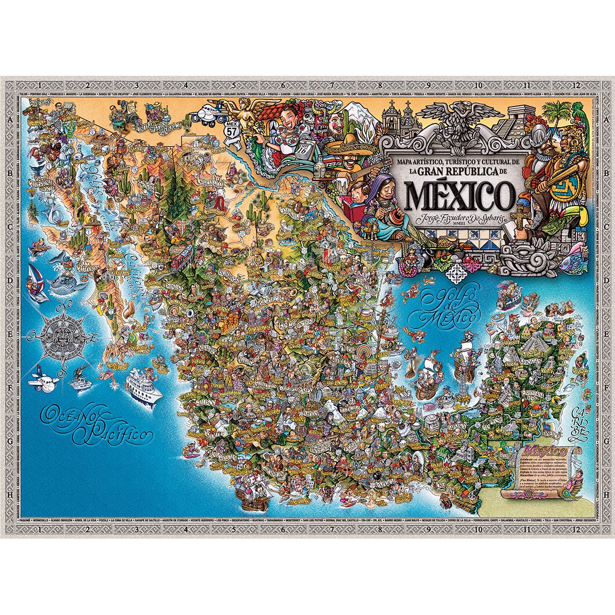 Mapa turistico mexico | Castellontours.com