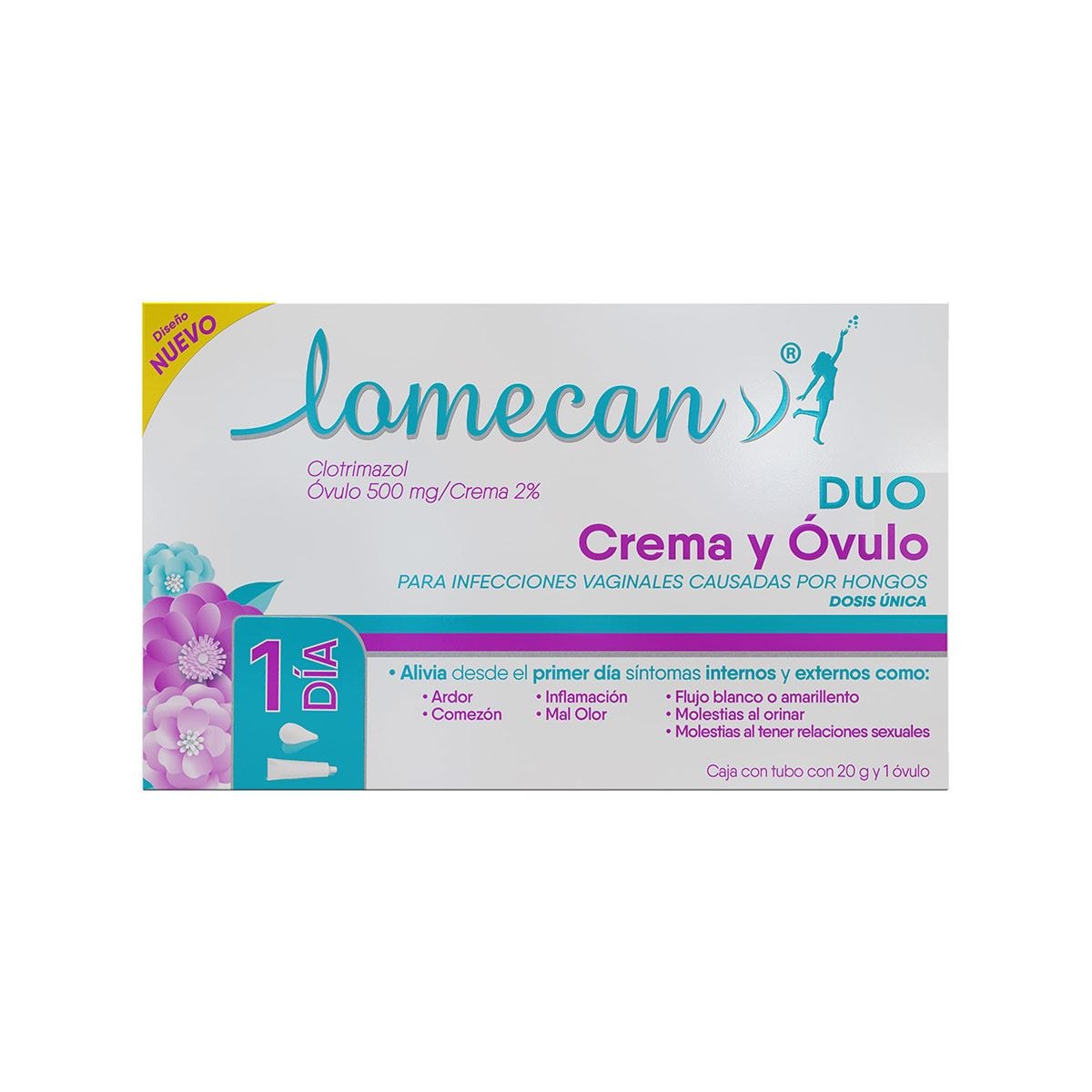 Lomecan V Dúo 1 Óvulo+Crema