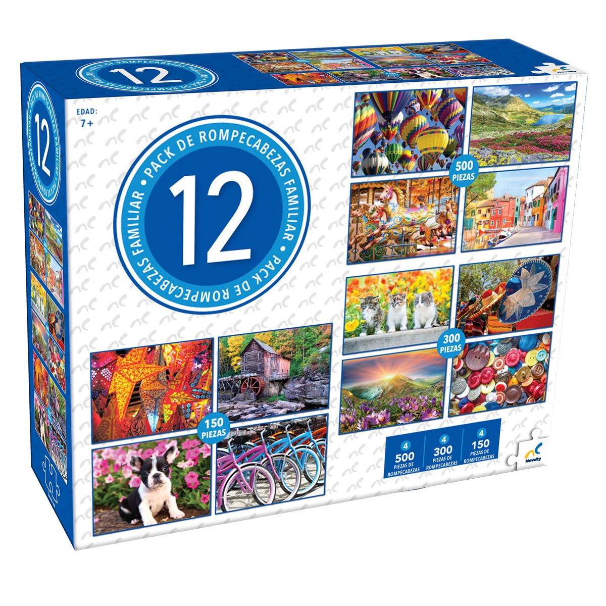Set con 12 rompecabezas