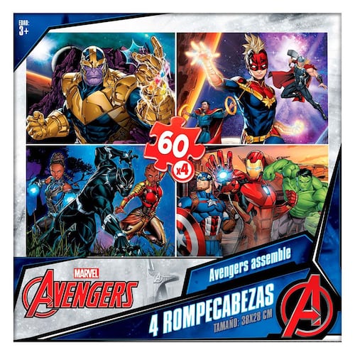 Rompecabezas 4 En 1 Avengers