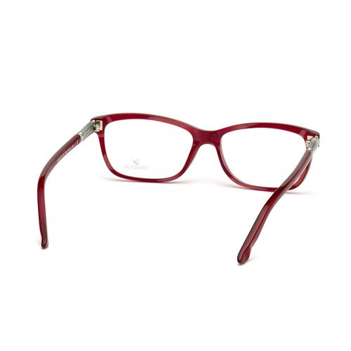 Armazón Oftálmico Swarovski color Rojo. Forma Ovalada