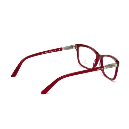 Armazón Oftálmico Swarovski color Rojo. Forma Ovalada