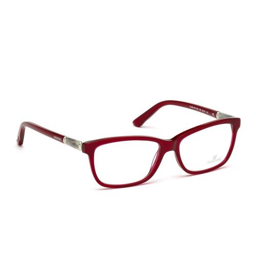 Armazón Oftálmico Swarovski color Rojo. Forma Ovalada