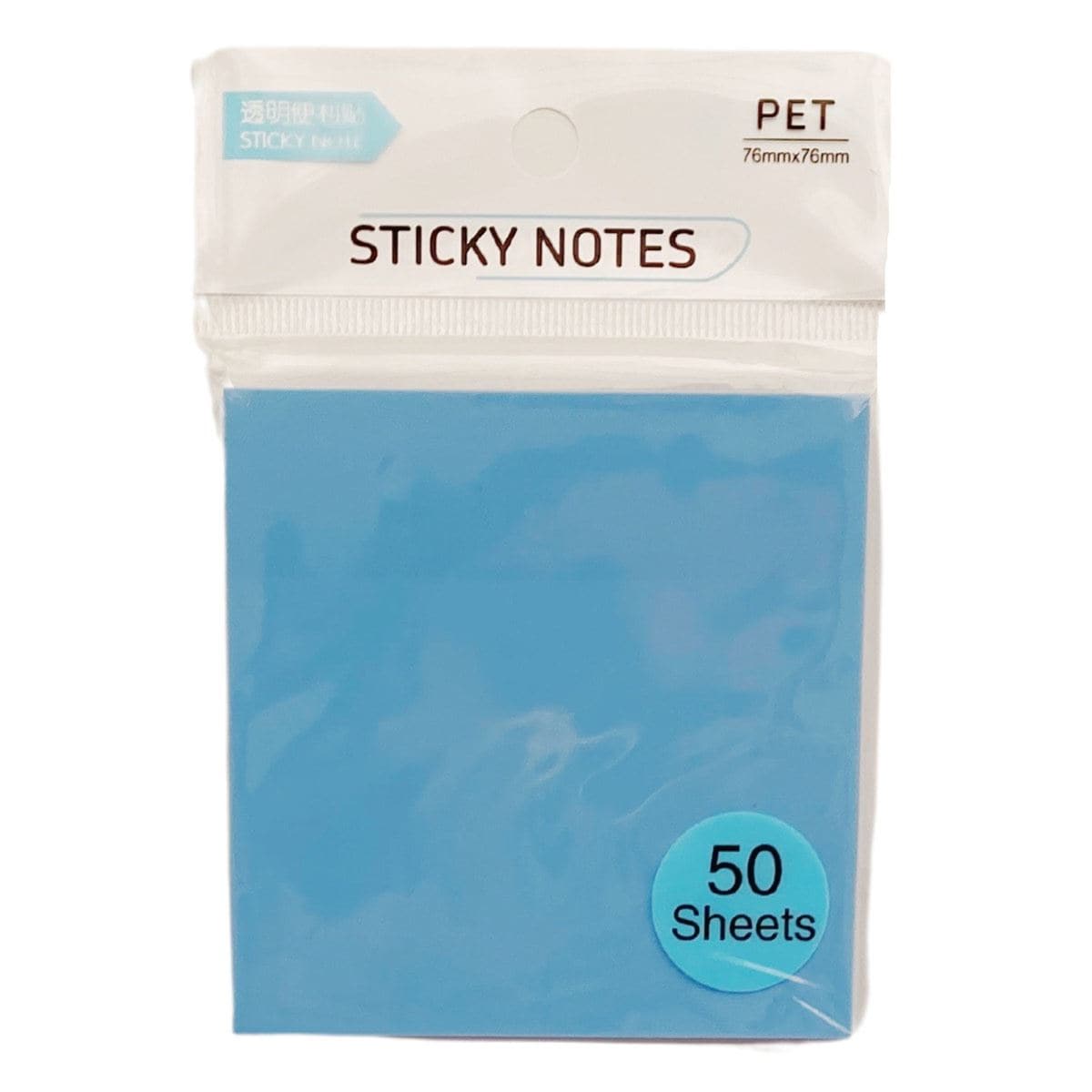 Notas Adhesivas transparentes 50 Piezas Azul