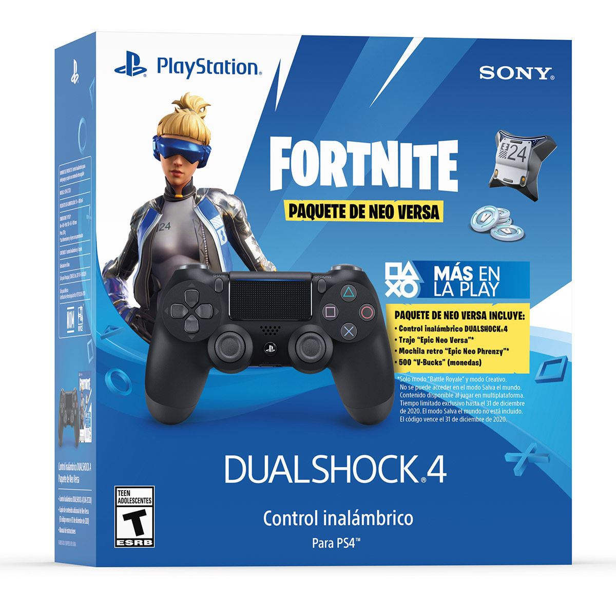 Control DS4 PS4 Jet Black Fortnite
