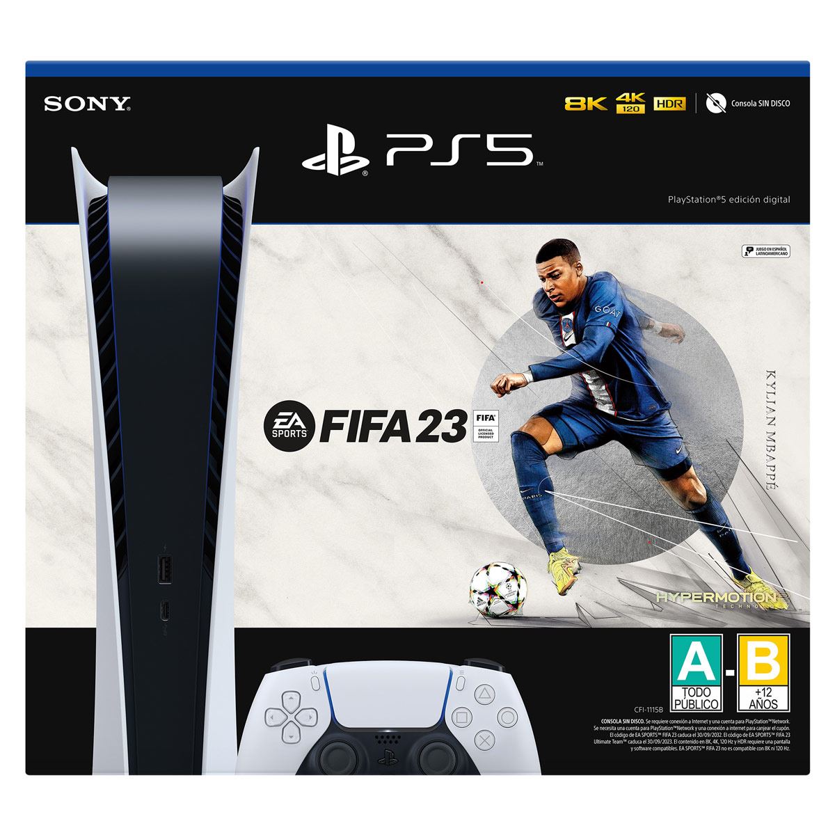 Consola PS5 FIFA 23 edición digital