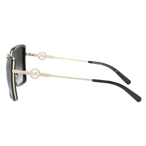Lentes Solares Michael Kors Corsica Gris Degradado Armazón En Metal Oro