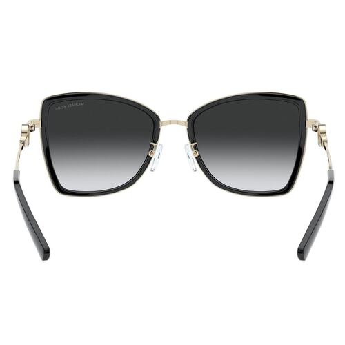 Lentes Solares Michael Kors Corsica Gris Degradado Armazón En Metal Oro