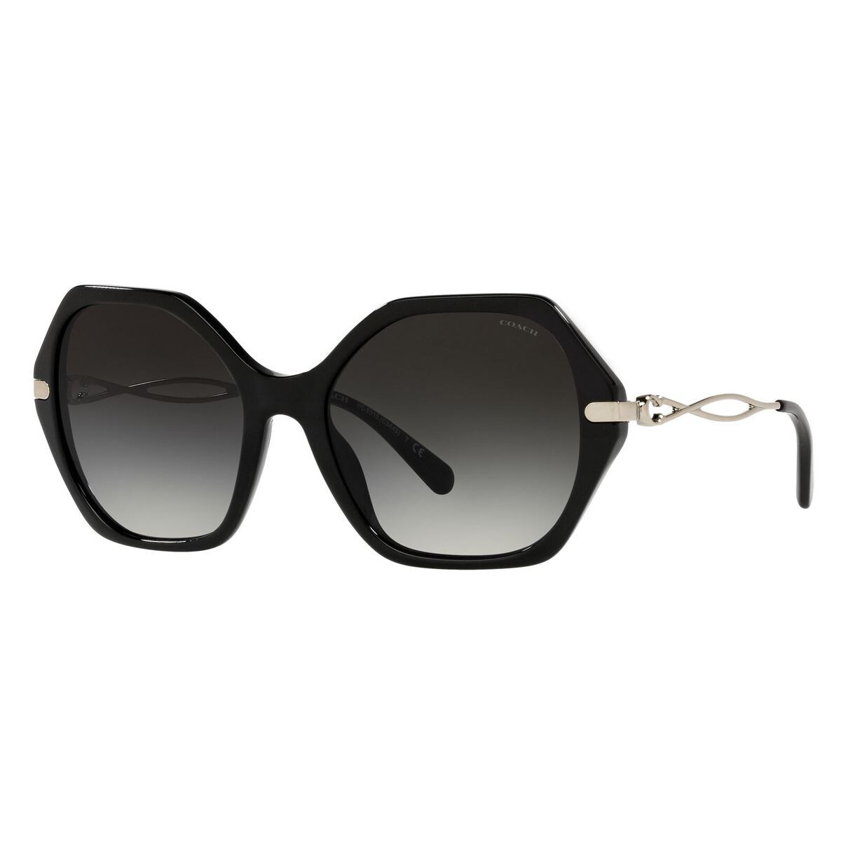 Lente Solar Coach C3445 Gris en Acetato Dorado