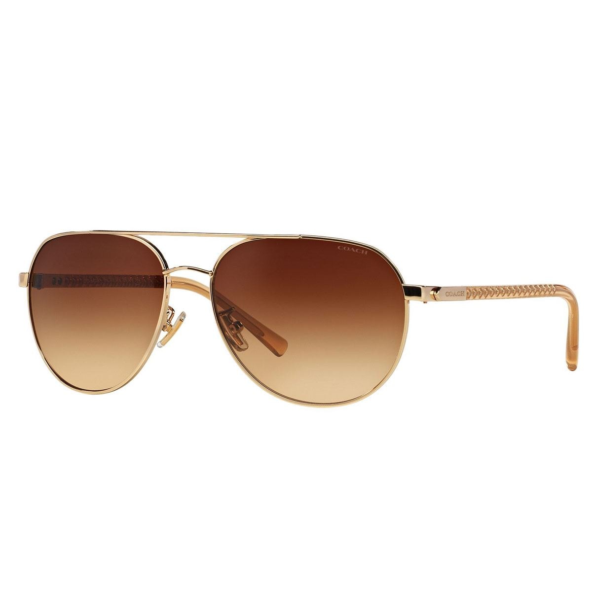 Lente solar Coach L137 dorado
