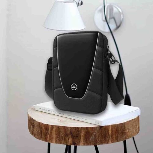 Crossbody 10" Negro Con Gris Para Tablet Mercedes Benz