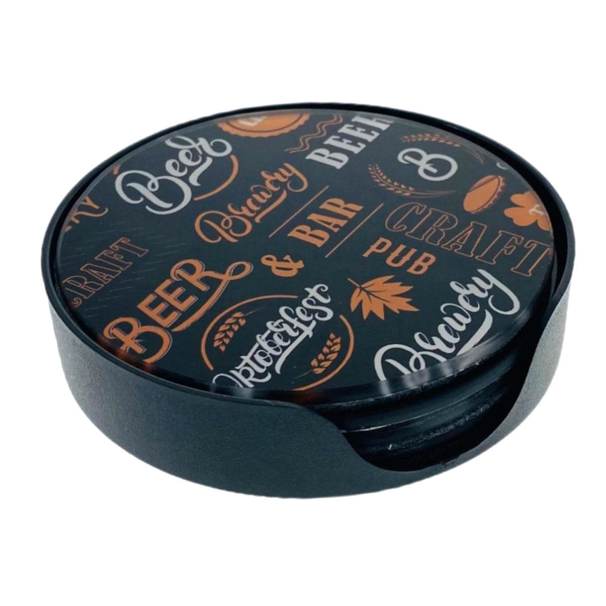 Juego de Portavasos Estampado Beer