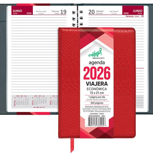 Agenda Viajera Eco Pagina por día Modelo 362-45