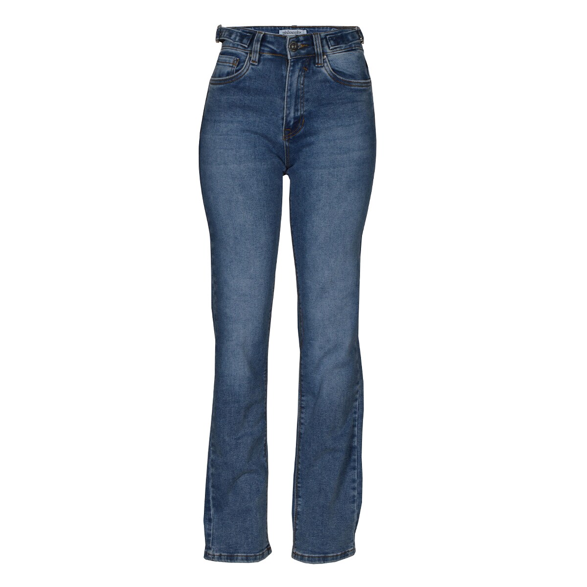 Jeans Recto con Cintas Laterales Philosophy Color Azul Talla 3 para Mujer