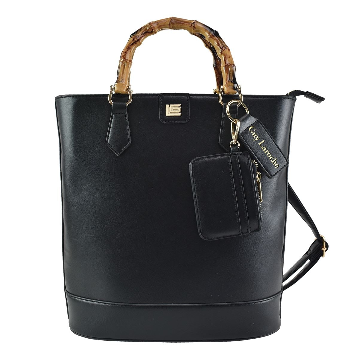 Bolso Satchel Guy Laroche Negro para Mujer