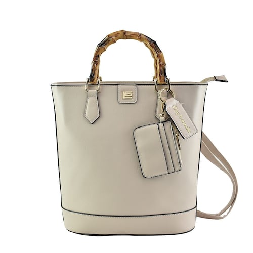 Bolso Satchel Guy Laroche Marfil para Mujer