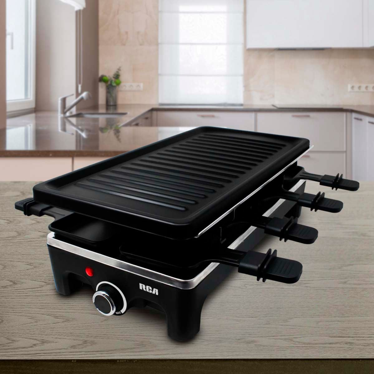 Parrilla Raclette Antiadherente Negro RC-47 RCA