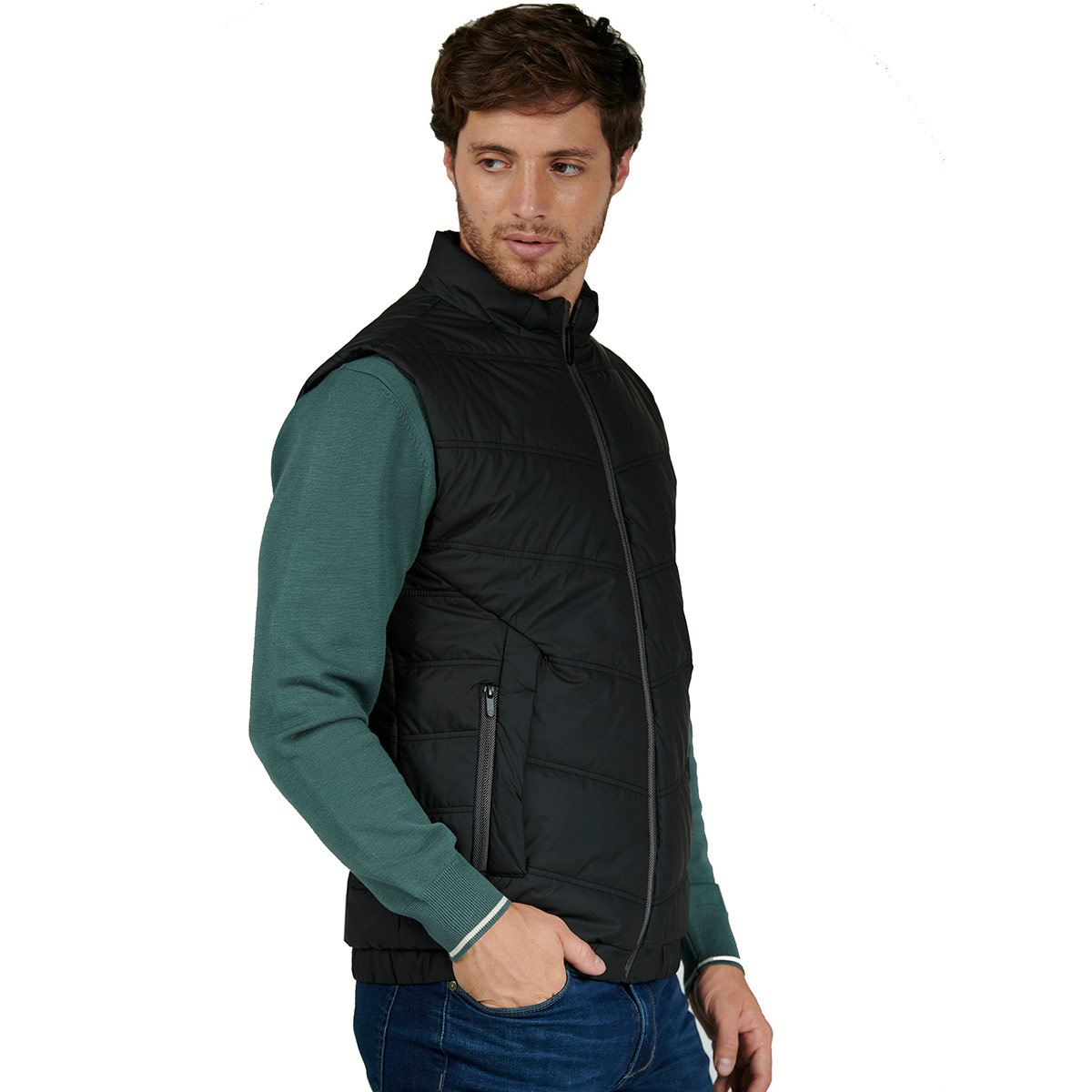 Chaleco para caballero Generra 128602 color negro talla extra-grande