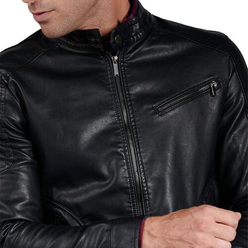 Chamarra para caballero Generra 228407 color negro talla grande