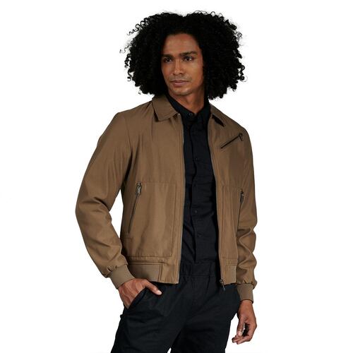 Chamarra para caballero Generra 228405 color café talla extra-grande